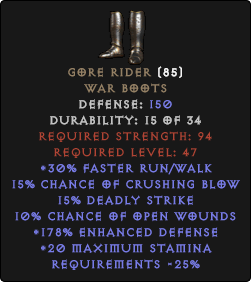 Køb Diablo 2 Gore Rider på D2trophy.com