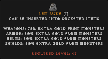 Buy Diablo 2 Lem Rune At D2trophy.com