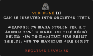Buy Diablo 2 Vex Rune At D2trophy.com