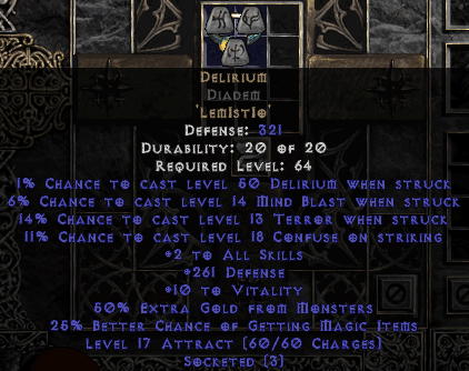 Compre Diablo 2 Delirium Diadem en D2trophy.com