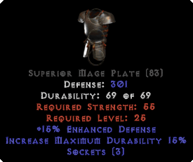 Buy Diablo 2 Superior Mage Plate Mage Plate At D2trophy.com